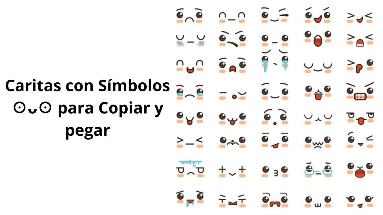 300 Caritas con Símbolos ⊙ᴗ⊙ para Copiar y pegar - Ocio Brutal
